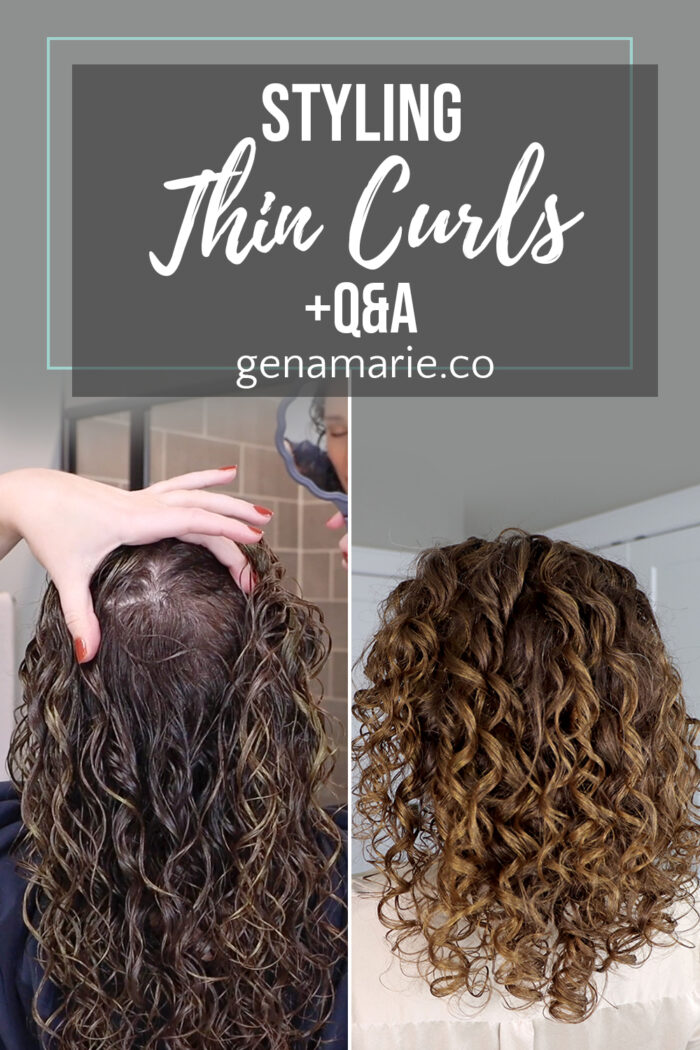Styling Thin Curly Hair Q&A | Curlsmith Hair Makeup - Gena Marie