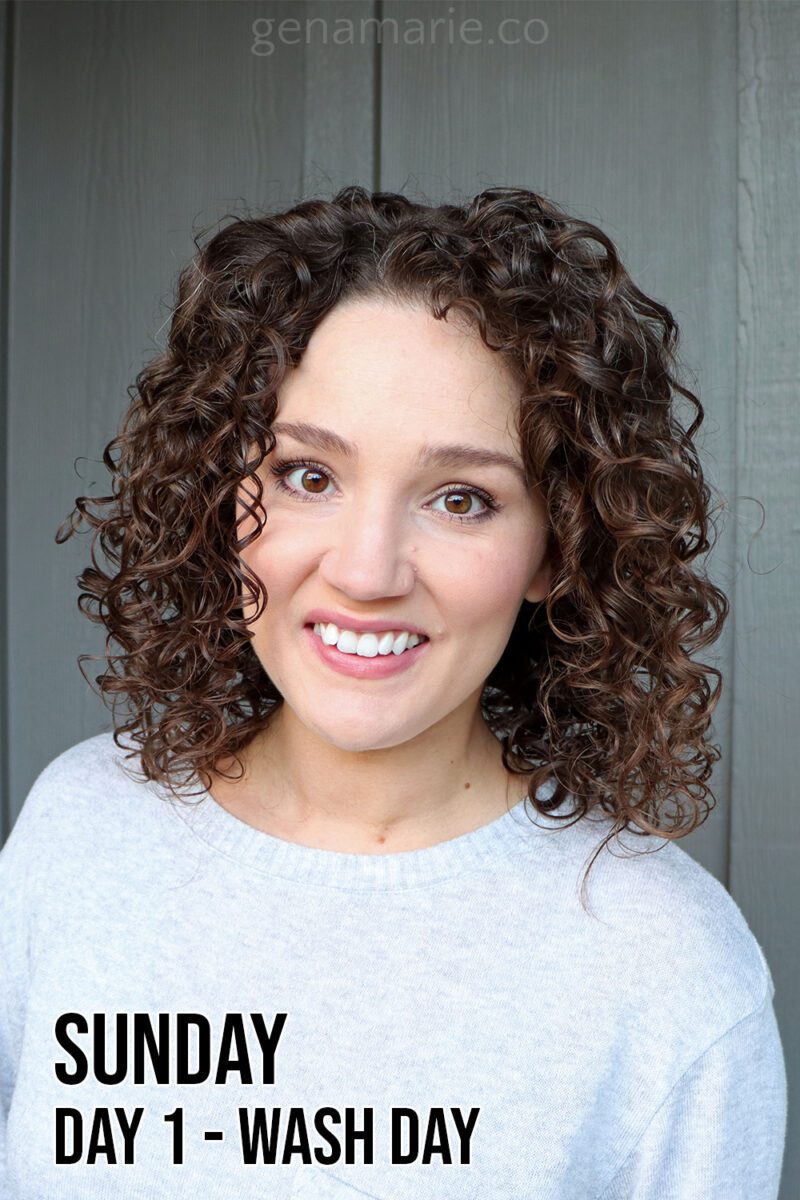 A Realistic Week of Curly Hair - Wash Day, Workout & Sleep Protection ...