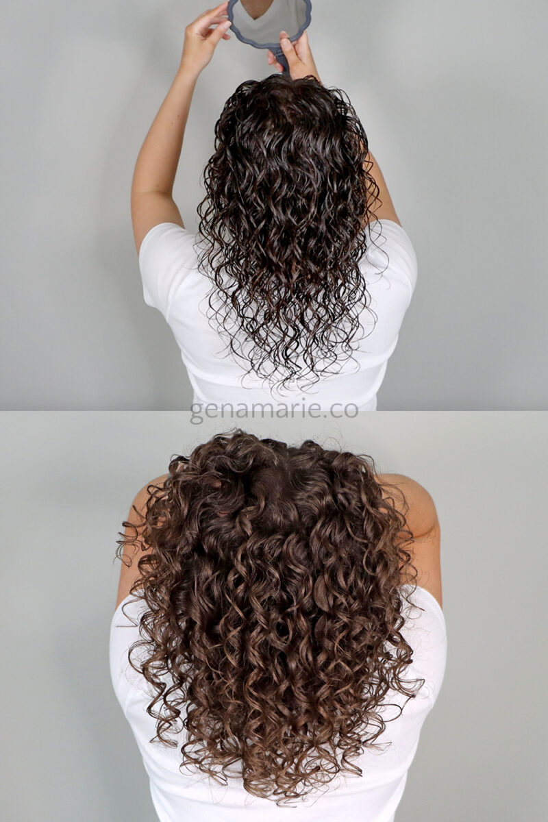 How to Style the Back of Your Curly Hair + Thin Curls Tips - Gena Marie