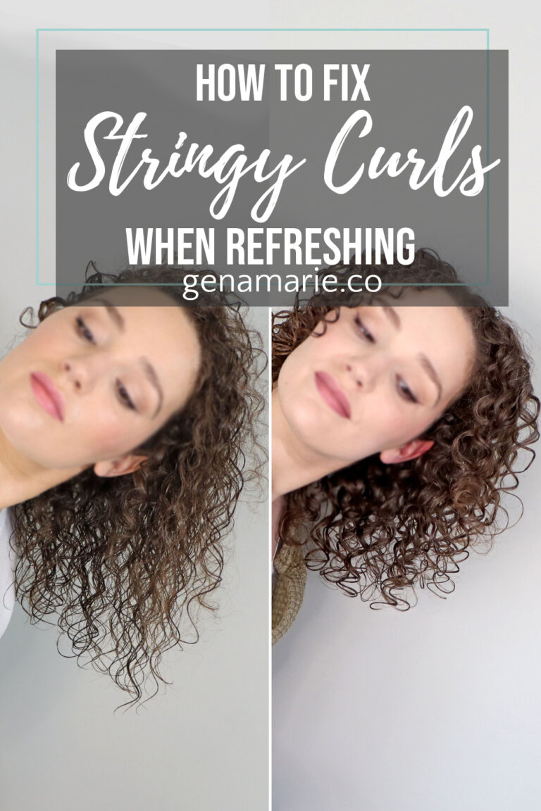 How to Fix Stringy Curls when Refreshing & Clump Curls - Gena Marie