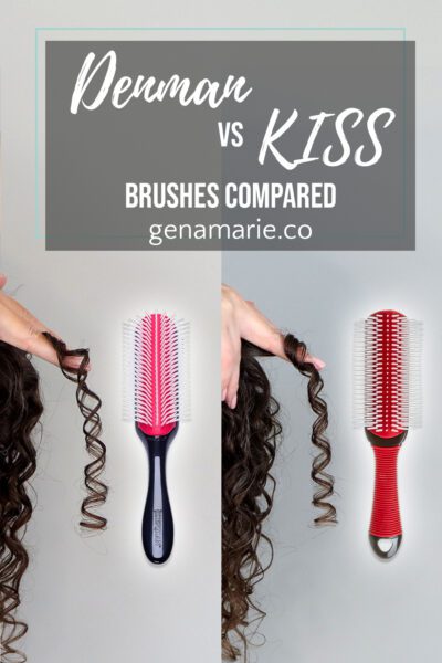 Denman Brush vs. KISS Brush | Denman Dupe? + Hask Routine Take 2 - Gena ...