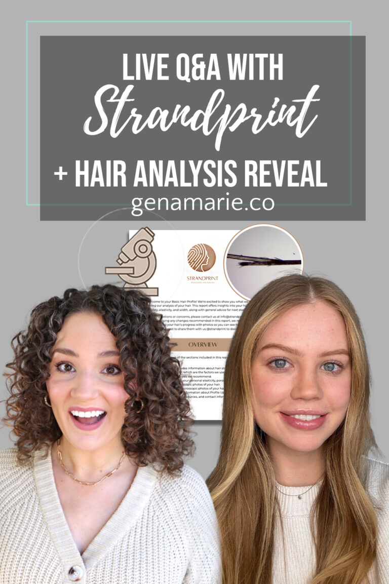 Live Q&A with Strandprint + Hair Analysis Reveal - Gena Marie