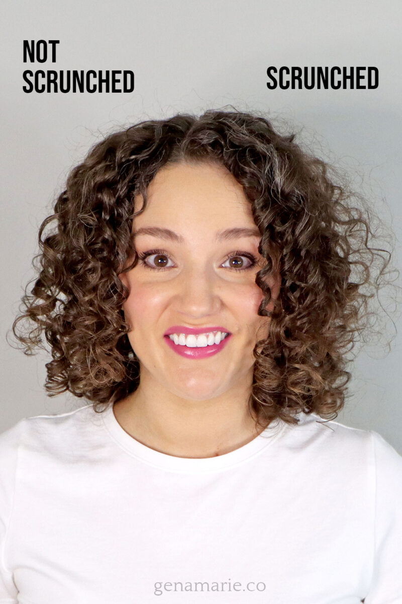 Is Scrunching Causing Your Frizz? Side-by-side Test - Gena Marie